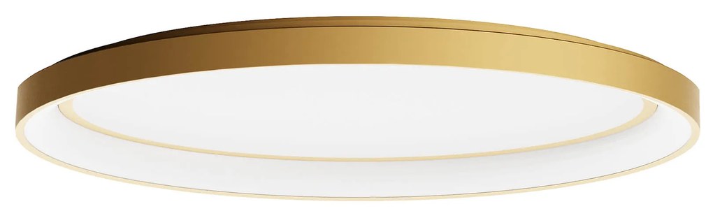 Redo group Redo Nobu, oválné zlaté stropní svítidlo LED 60W 3000/4000K, 60x40cm, tříkrokové stmívání