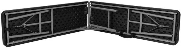 Zahradní lavice 180 cm černá