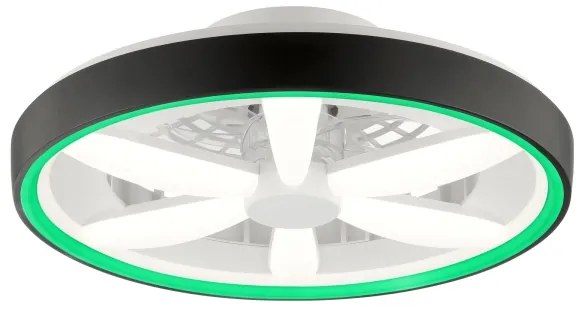 Brilliant - LED RGBW Stropní ventilátor se světlem GAIANO LED/48W/230V černá +DO