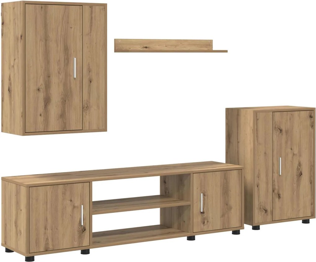 Sestava TV skříněk Artisanový dub Kompozitní dřevo 3397903