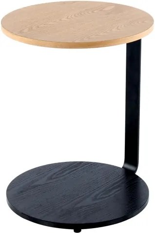 Odkládací stolek Quentin 525 černá / hnědá