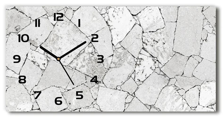 Wallmuralia Skleněné hodiny na stěnu Kamenná stezka 60x30 cm