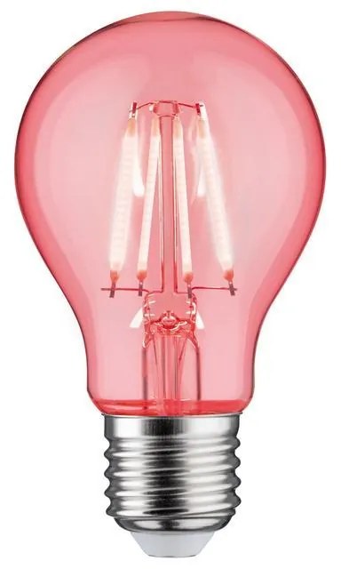 Paulmann 28723 LED žárovka s červeným světlem, 1W LED E27, výška 10,6cm