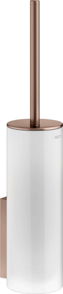 Keuco Edition 400 - WC štětka s držákem, matné sklo/kartáčované růžové zlato 11564299000