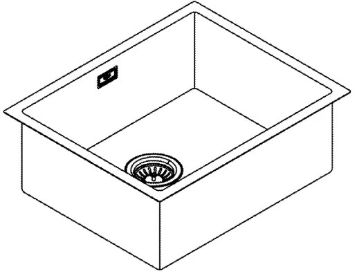 GROHE 31726SD0 - Kuchyňský dřez K700 550 × 450 mm nerez
