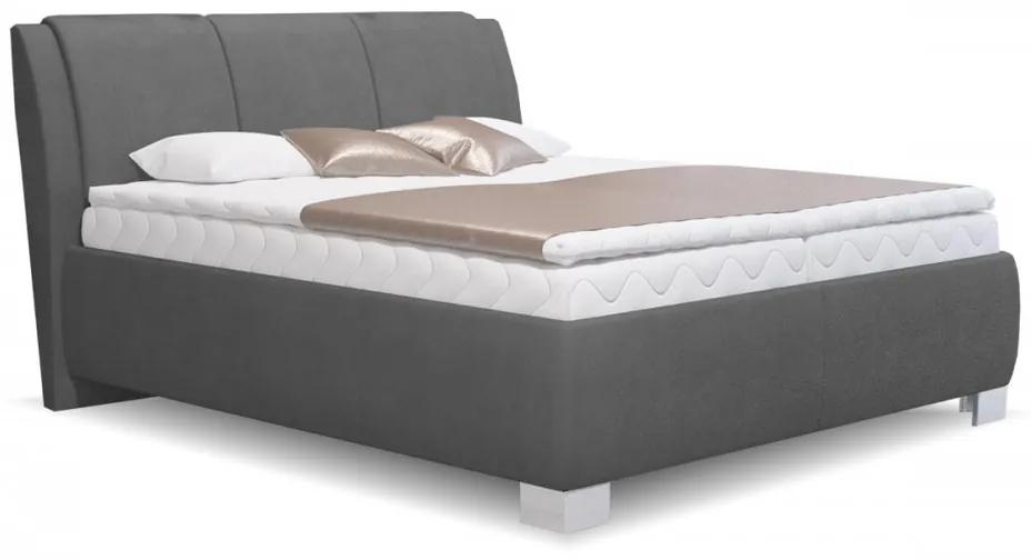 Čalouněná postel s úložným prostorem Serena vario, čelní výklop MAWS, 160x200 cm