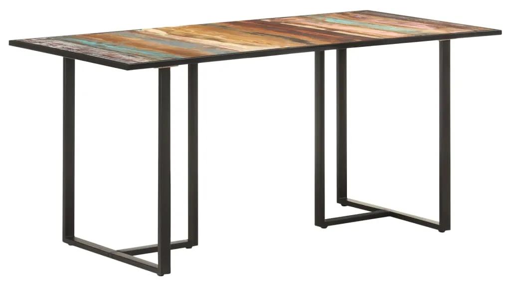 Jídelní stůl 160 cm masivní regenerované dřevo,  320694