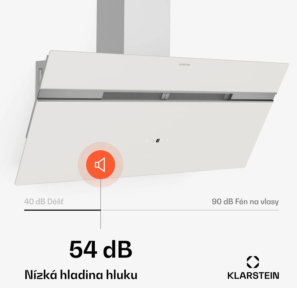 Klarstein Alina digestoř | 90 cm | Smart | 615 m³/h | Tichá | A+++