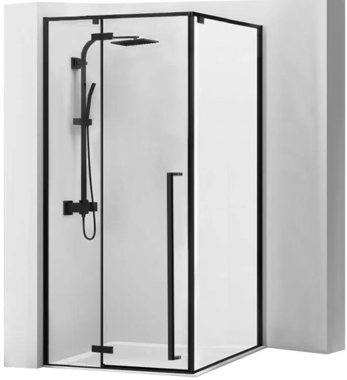 Sprchový kout REA FARGO - Černý 80 x 100 x 195
