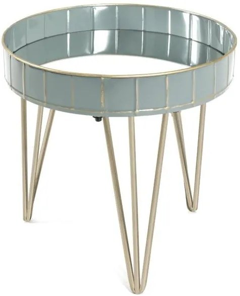 Sconto Přístavný stolek REWA 3 šedá/modrá
