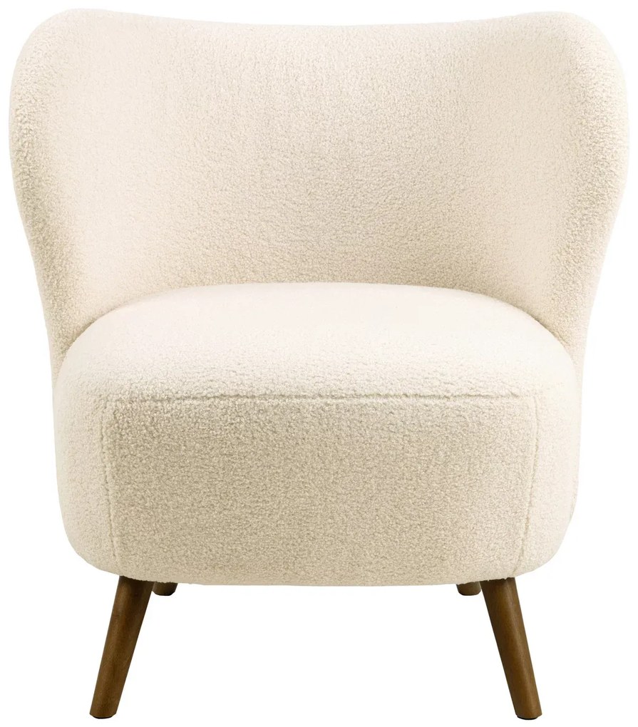 Designové lounge křeslo Crosby krémové