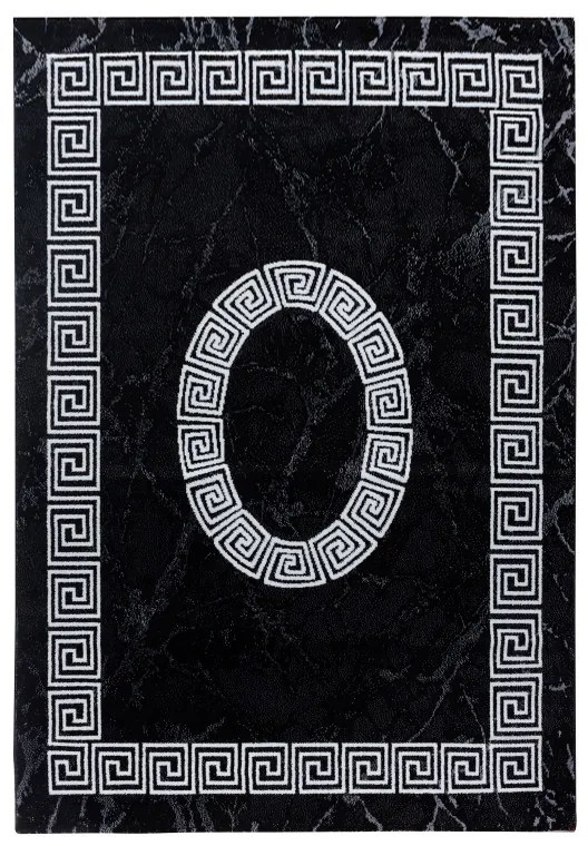 Ayyildiz, Kusový koberec Plus 8009 black, 160x230, černá, chodba / předsíň