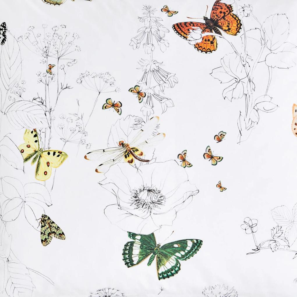 Christian Fischbacher Povlečení na přikrývku Papillon 140 x 220 cm na knoflíky