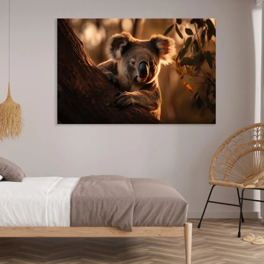 Obraz na plátně - Koala v divoké přírodě FeelHappy.cz Velikost obrazu: 180 x 120 cm