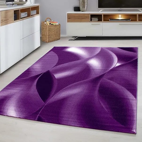 Breno Kusový koberec PLUS 8008 Lila, 200x290 cm, Fialová/Vícebarevné