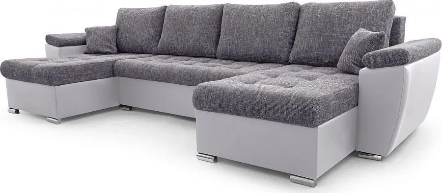 Casarredo - Komfort nábytek Rozkládací sedací souprava do U PETER s úložným prostorem, Soft17/Lawa5