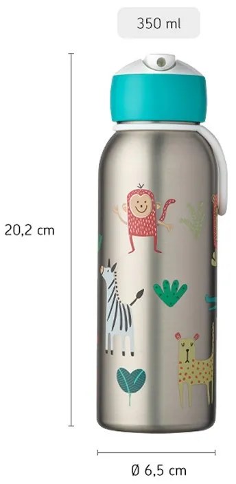 Dětská nerezová lahev, 350ml, Mepal, dinosaurus