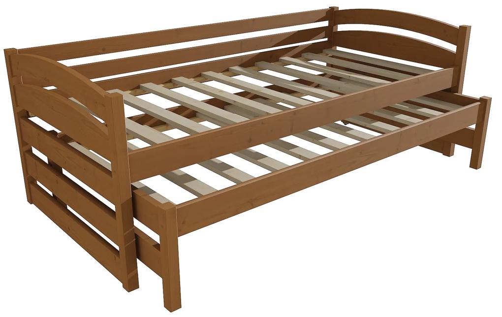 Vomaks Dětská postel s výsuvnou přistýlkou DPV 012 Rozměr: 80 x 200 cm, Barva: barva šedá
