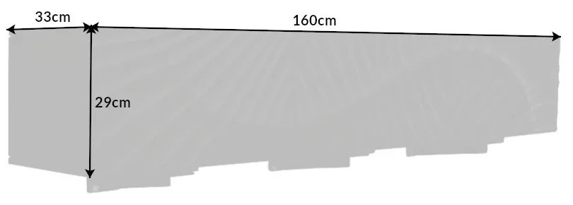 Massive home | Tv stolek Scorpion 160 cm mango black