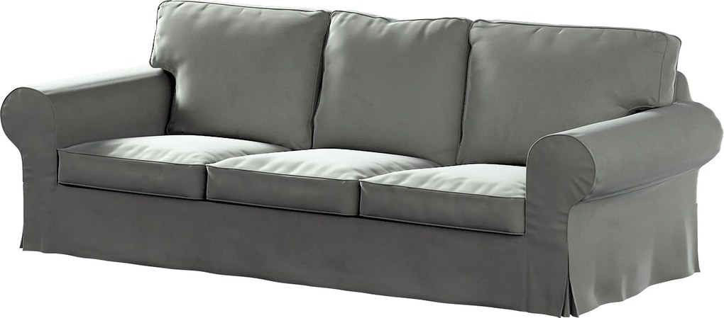 Potah na pohovku IKEA Ektorp 3-místná, nerozkládací barva šedá látka lesklé, sametová