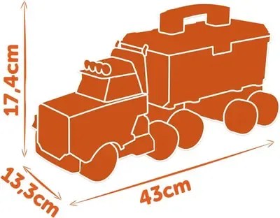 SMOBY Kamion s nářadím a vrtačkou Black+Decker / Jeřáb / 43 cm / od 3