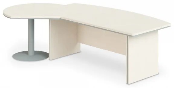 Stůl Manager LUX, levý, 255 x 155 cm / Bříza