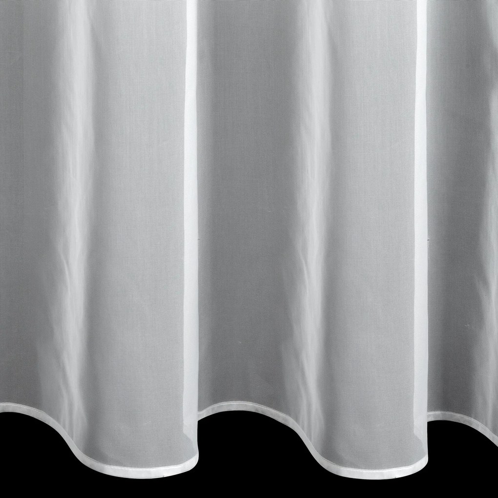 ZÁCLONA NA KROUŽCÍCH AFRODYTA 140X250 CM CM BÍLÁ