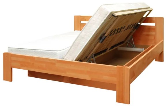 Masivní postel Maribo 2, 180x200, vč. roštu, bez matrace, třešeň