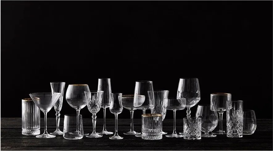 Křišťálové skleničky v sadě 4 ks na sekt 160 ml Melodia – Lyngby Glas