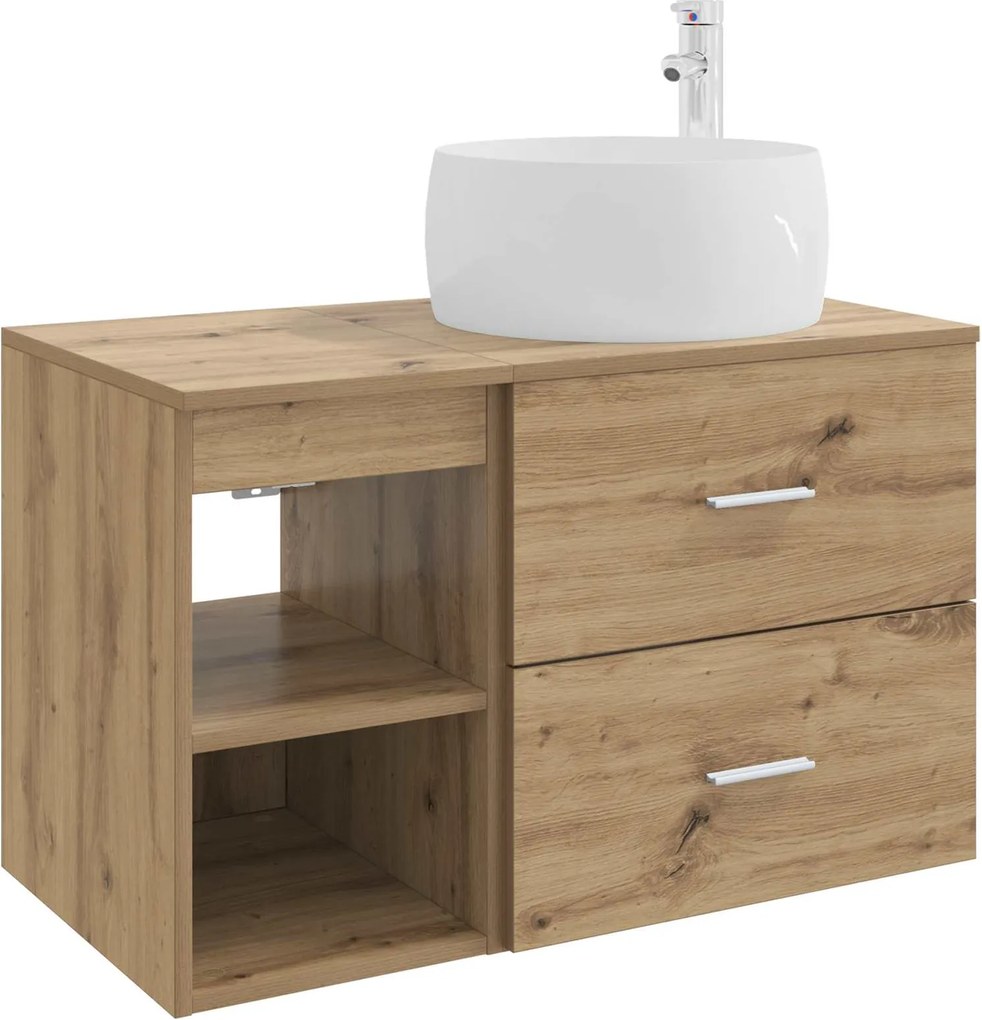 Sada koupelnového nábytku 2 ks Dub artisan Kompozitní dřevo 3403927