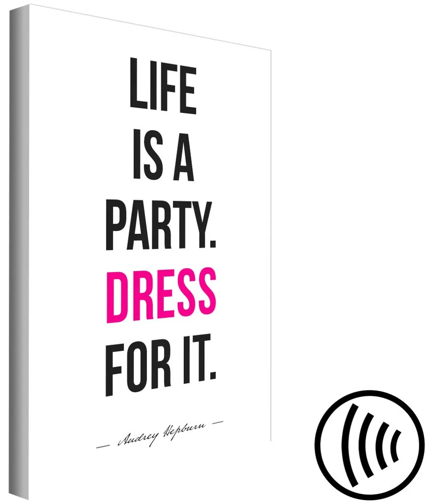 Obraz Life Is a Party (1 kus) vertikální