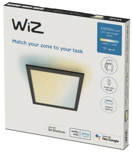 WiZ - LED Stmívatelné stropní svítidlo SUPERSLIM LED/36W/230V černá Wi-Fi