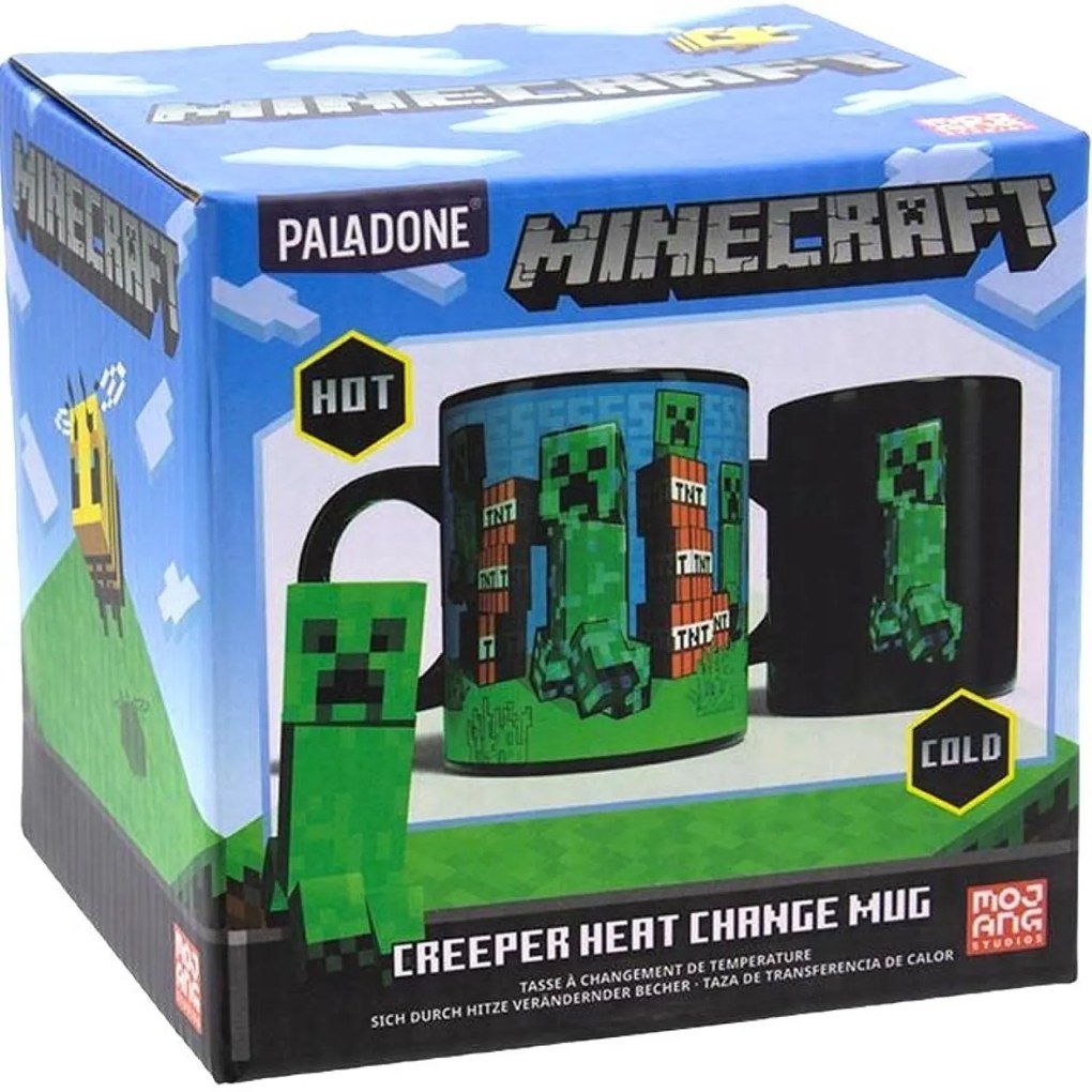 Hrnek minecraft - creeper - hrnek proměňovací