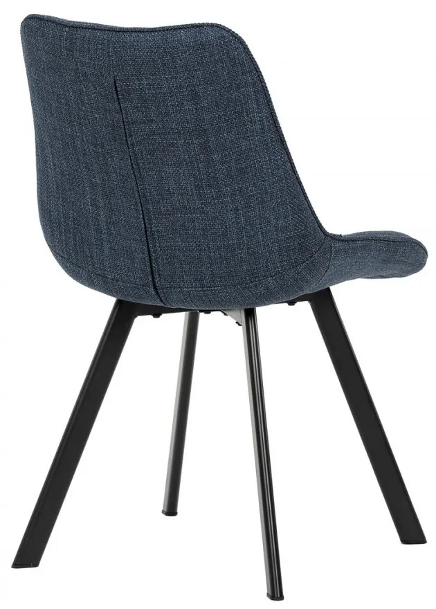 Autronic Jídelní židle VALEN — kov, látka Šedá