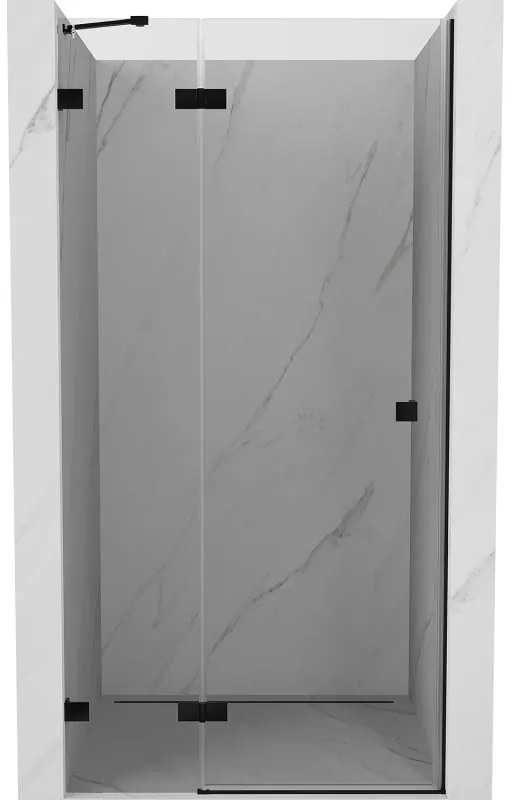 Mexen, Mexen Lunar levé otočné sprchové dveře 105 cm, transparentní, černé - 834-105-000-70-00-L