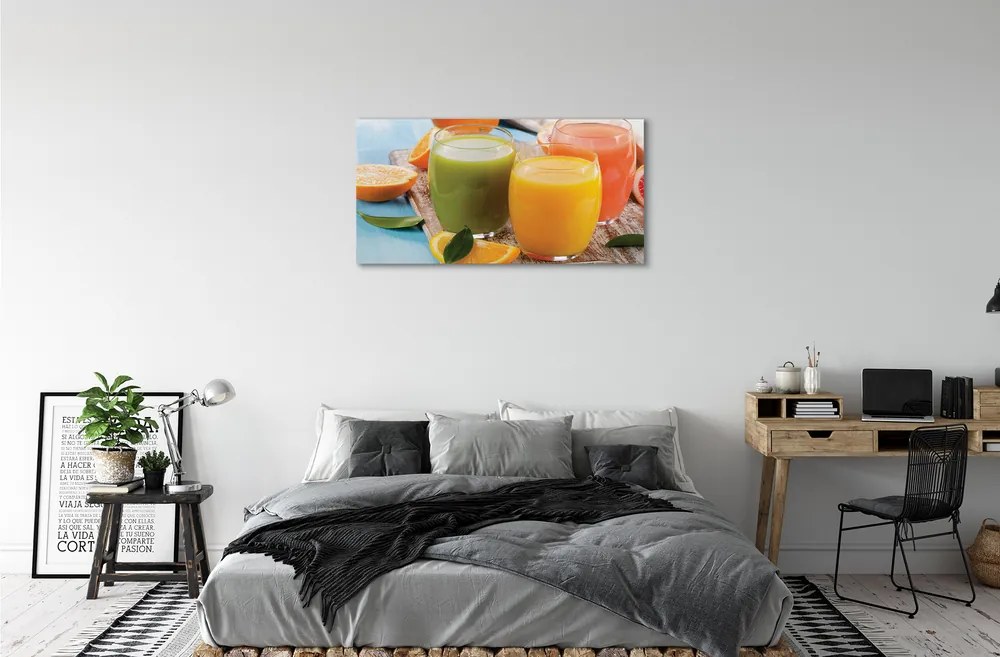 Obrazy na plátně Koktejly barevných skel 120x60 cm