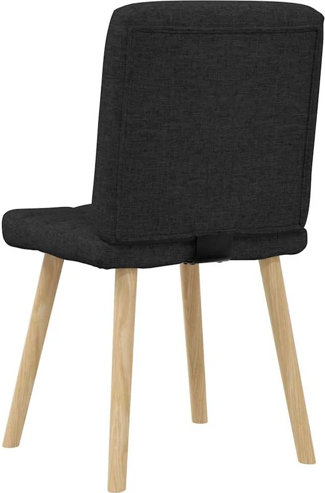 Jídelní židle 4 ks černé textil 3315193