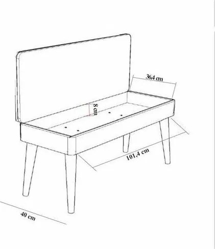 Jídelní set Vina Atlantic Pine and Green, 4 ks