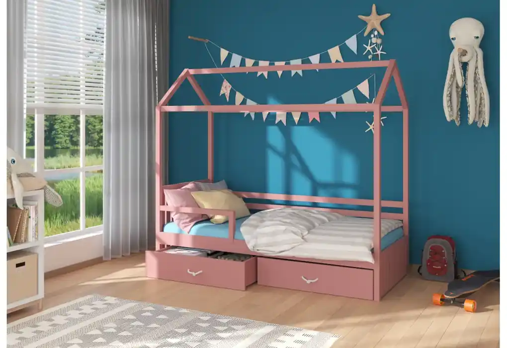 Dětská postel ROSE + matrace, 80x180, buk | BIANO
