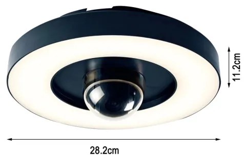 Immax NEO 07792L -LED Chytrá venkovní kamera se světlem RING 22W/230V Wi-Fi Tuya