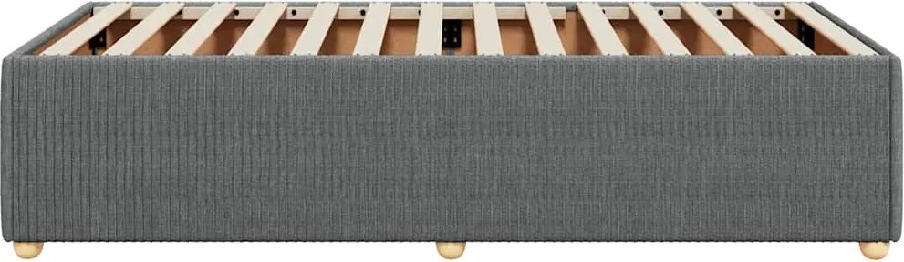 Rám postele bez matrace tmavě šedá 80 x 200 cm textil 3284894