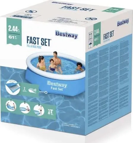 Expanzní bazén s nafukovacím límcem 244 × 61 cm – Bestway B57448