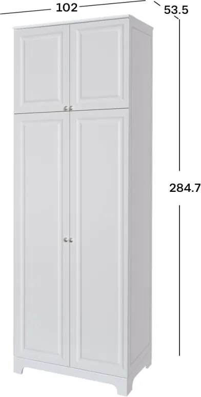 Skříň č. 2 / V.1 + Vysoká nástavba Madrid