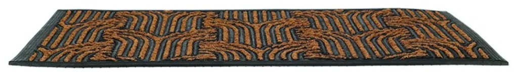 Kokosová rohožka ART DECO 75,5x45,5 cm hnědo-černá