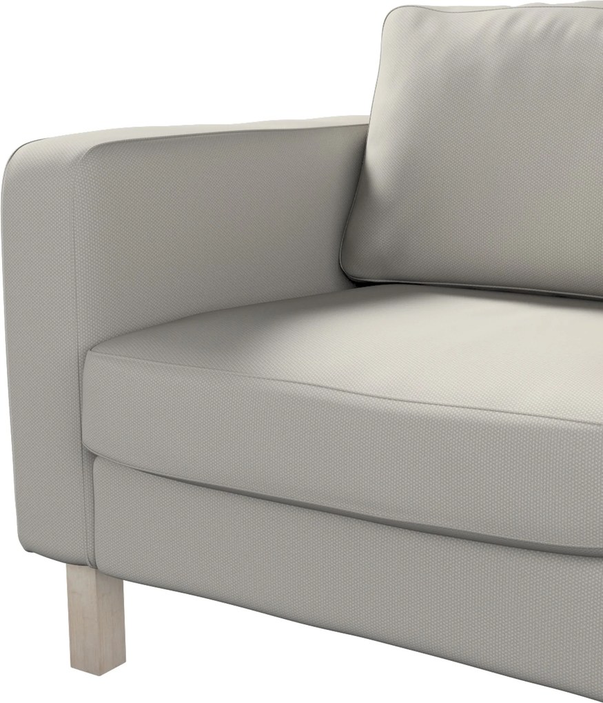 Potah na křeslo IKEA Karlstad, krátký barva šedá látka pletený vzor
