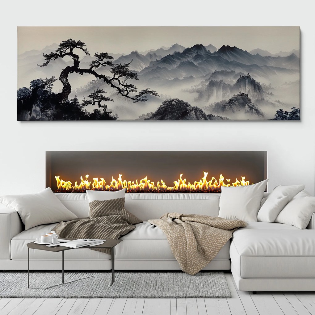 Obraz na plátně - Vzpomínky na Japonské toulky FeelHappy.cz Velikost obrazu: 120 x 40 cm