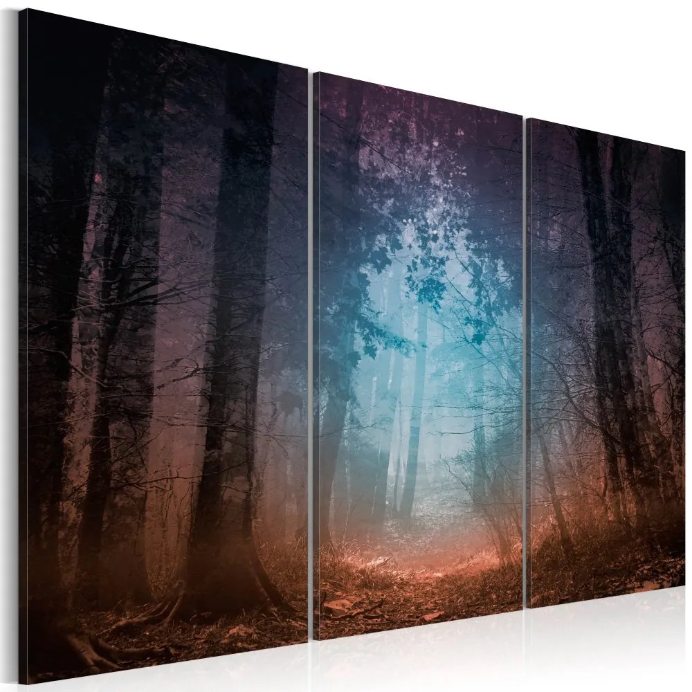 Obraz na plátně Bimago - Edge of the forest - triptych 60x40 cm