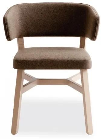 BILLIANI Čalouněná židle CROISSANT 571 GALERIE - čalounění Billiani LÁTKY 4 / DIVINA GALERIE - Moření Billiani Moření buk