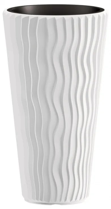 Prosperplast Květináč mrazuvzdorný SANDY SLIM vysoký, pr. 35 cm - barva bílá (S449) DPSP350-S449
