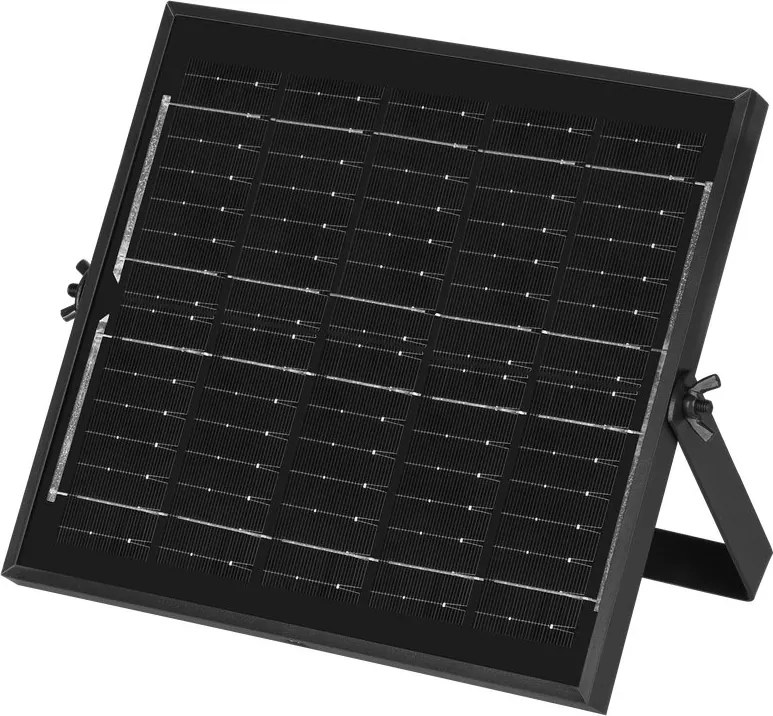 Solární reflektor REBEL URZ3626, 500lm, IP65, 6800K, 3,2 V, 4000mAh, 6W, černá